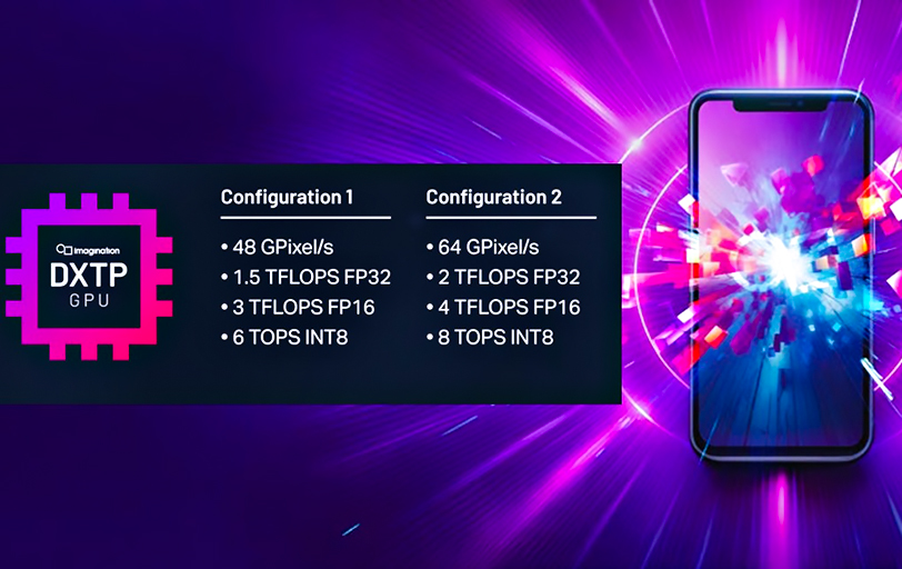 رونمایی از پردازنده گرافیکی جدید و کم‌مصرف DXTP توسط Imagination